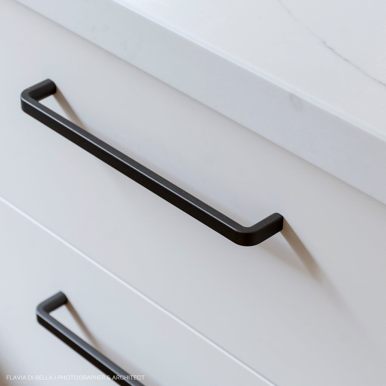 Byron Handle – Slim Gun Metal Cabinet Pull – Linear Standard