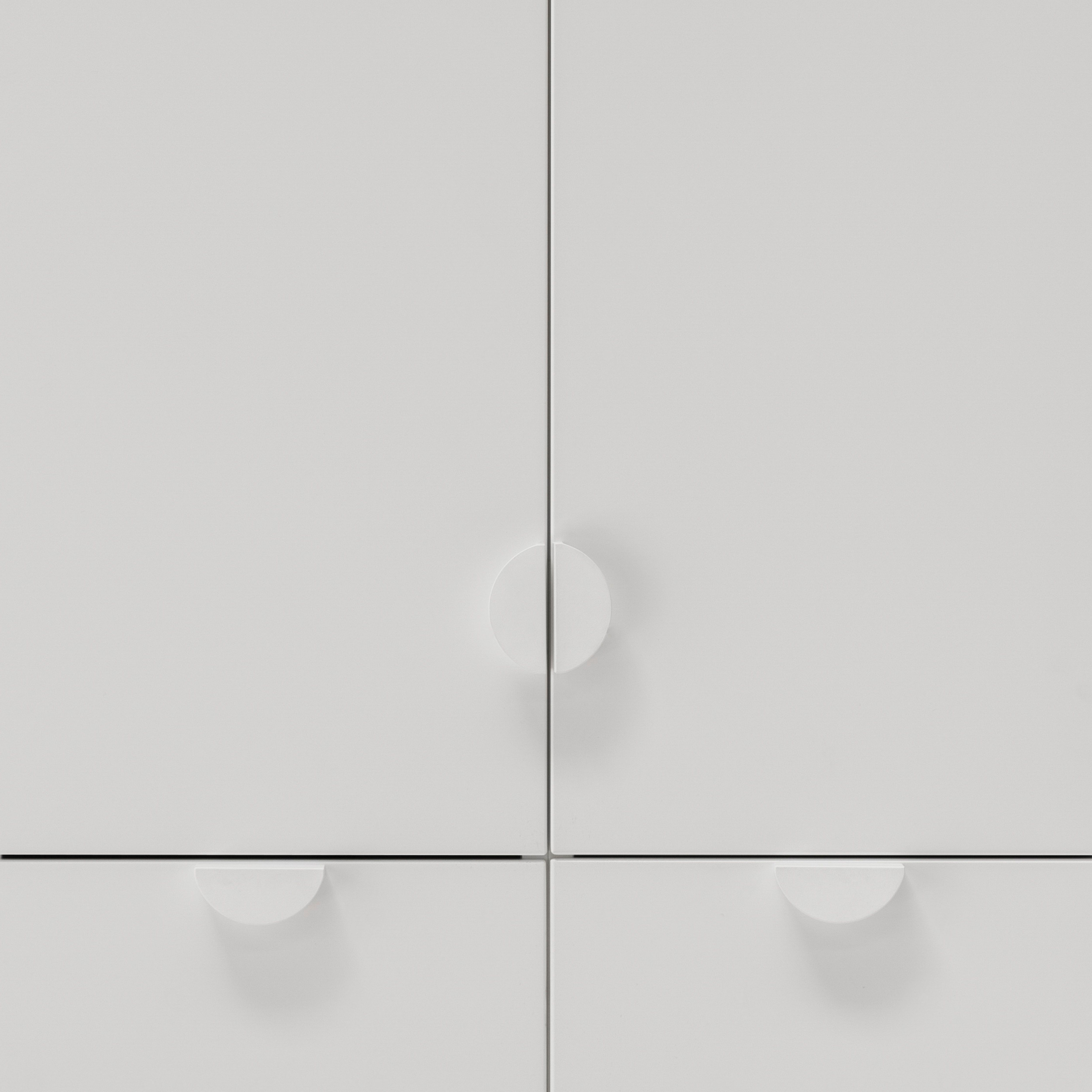 Semi Disc Knob: Brushed Nickel Cabinet Handles – Linear Standard