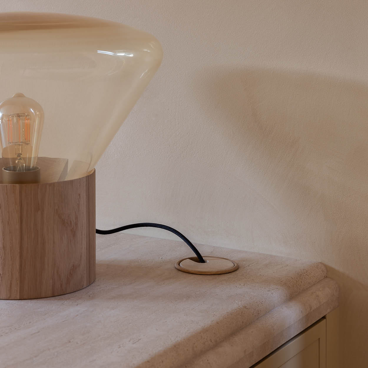 Veil Stone Cable Access Outlet | Desk Accessories – Linear Standard